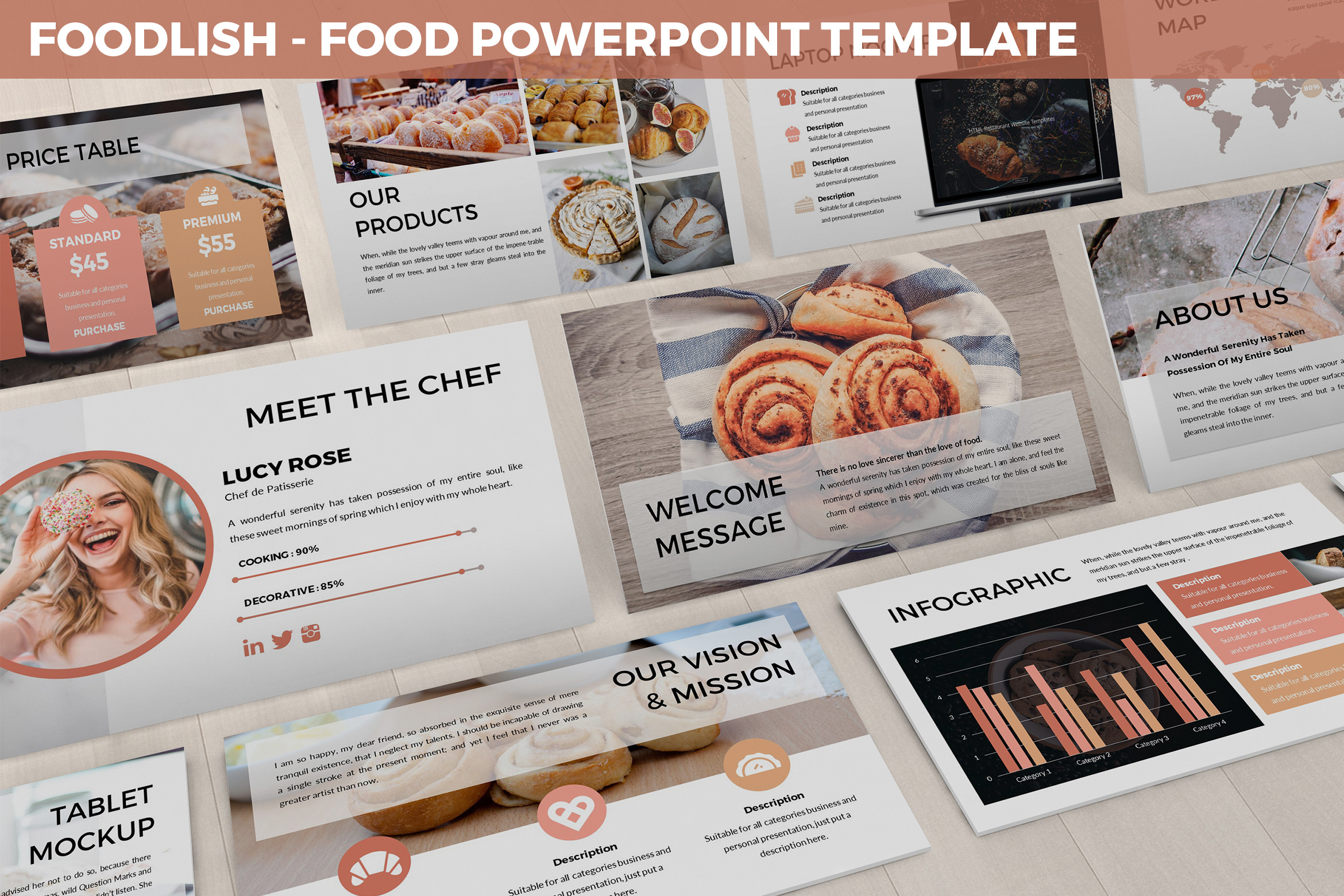 Foodlish - Food Powerpoint Template, a Presentation Template by ...