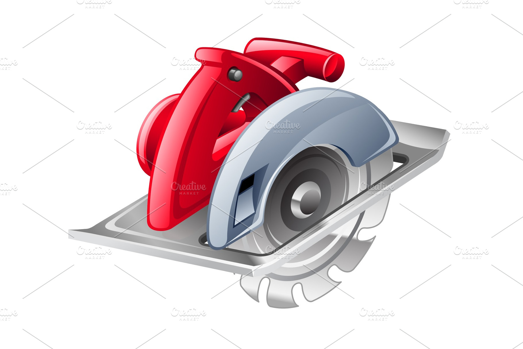 Circular saw vector illustration, an Industrial Photo by Kit8.net ...