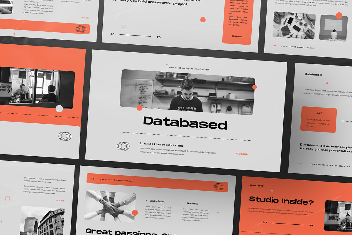 Databased - Powerpoint, a Presentation Template by Typetemp Studio