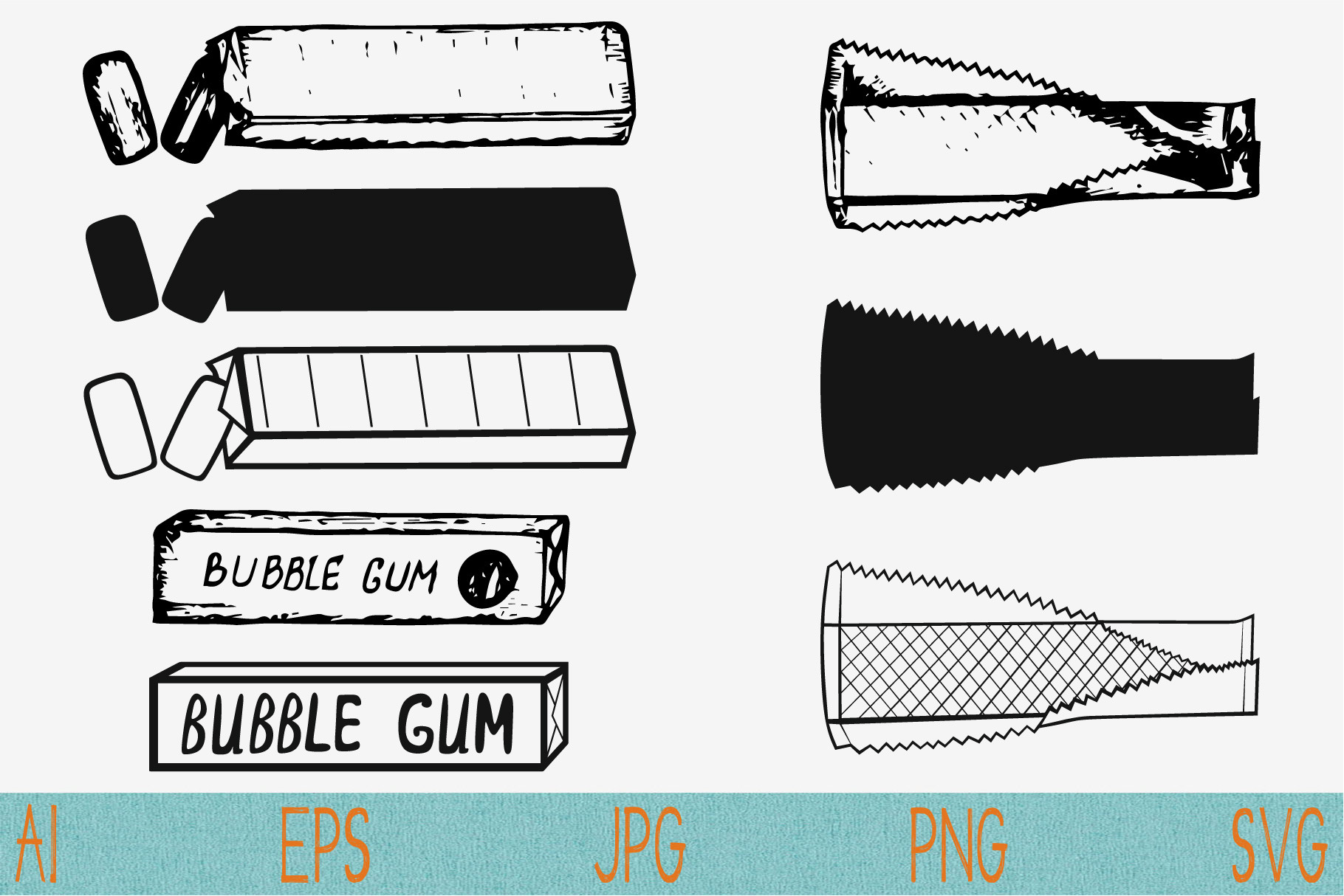 Bubble gum, chewing gum vector svg, an Object Graphic by FileVectorSVG