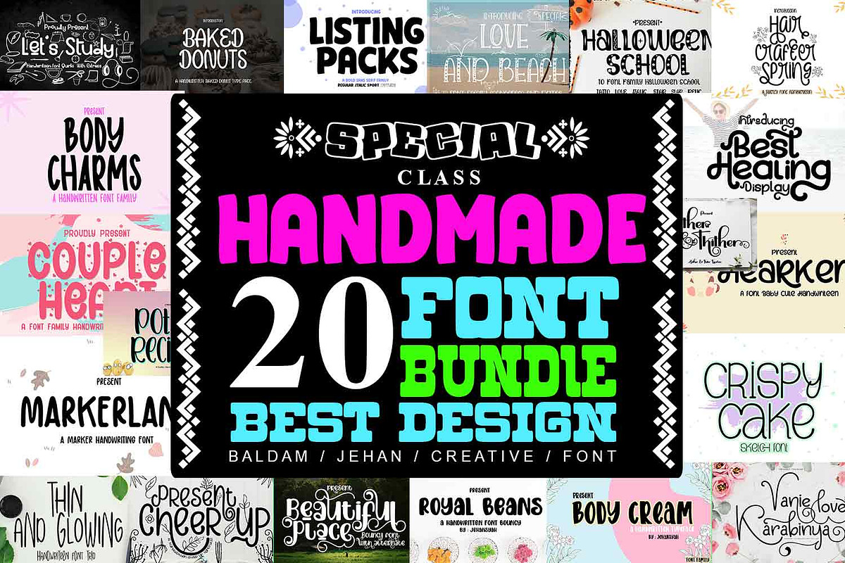 Special Collection 20 Font Bundle, a Slab Serif Font by Bramcreative ...