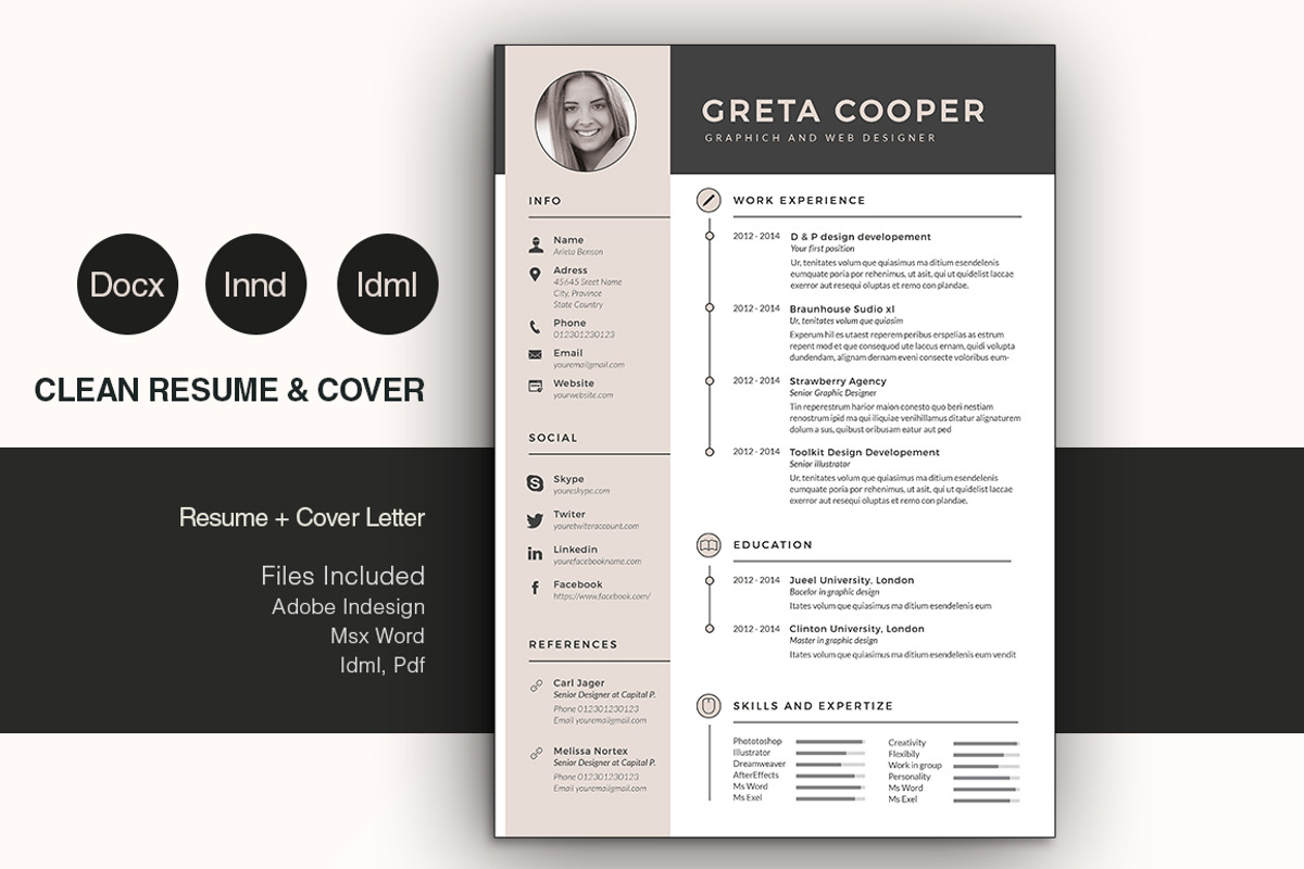 Clean Resume Cv Template