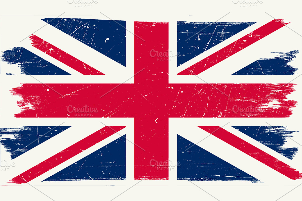Great Britain flag, a Texture Illustration by bolotoff