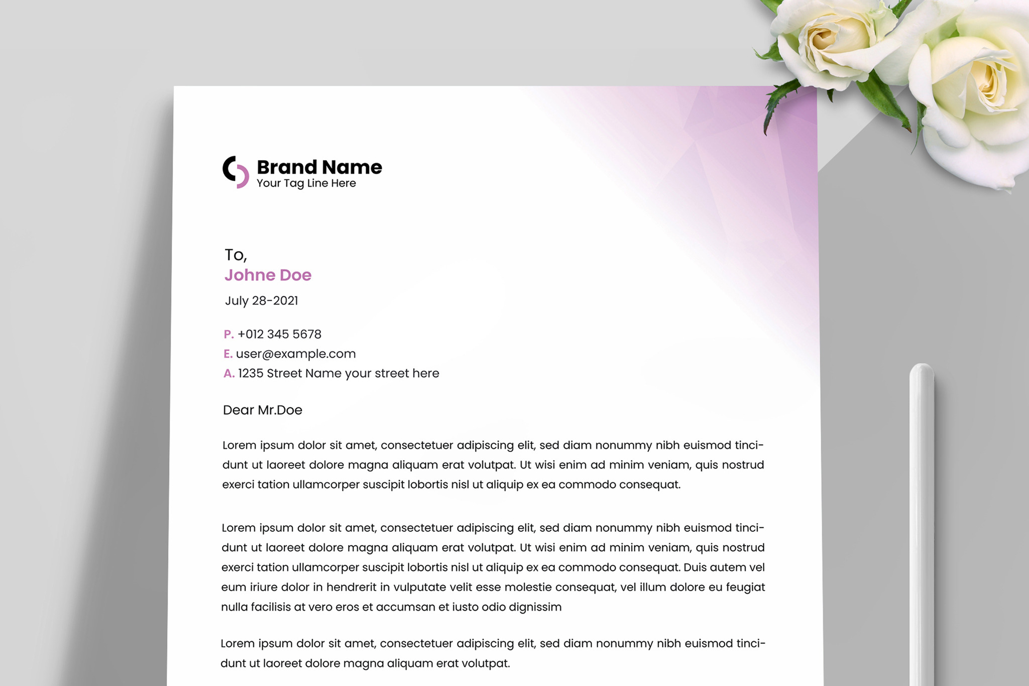 Corporate Letterhead