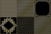 Art Deco Gold Foil Digital Papers, a Pattern Graphic by ...