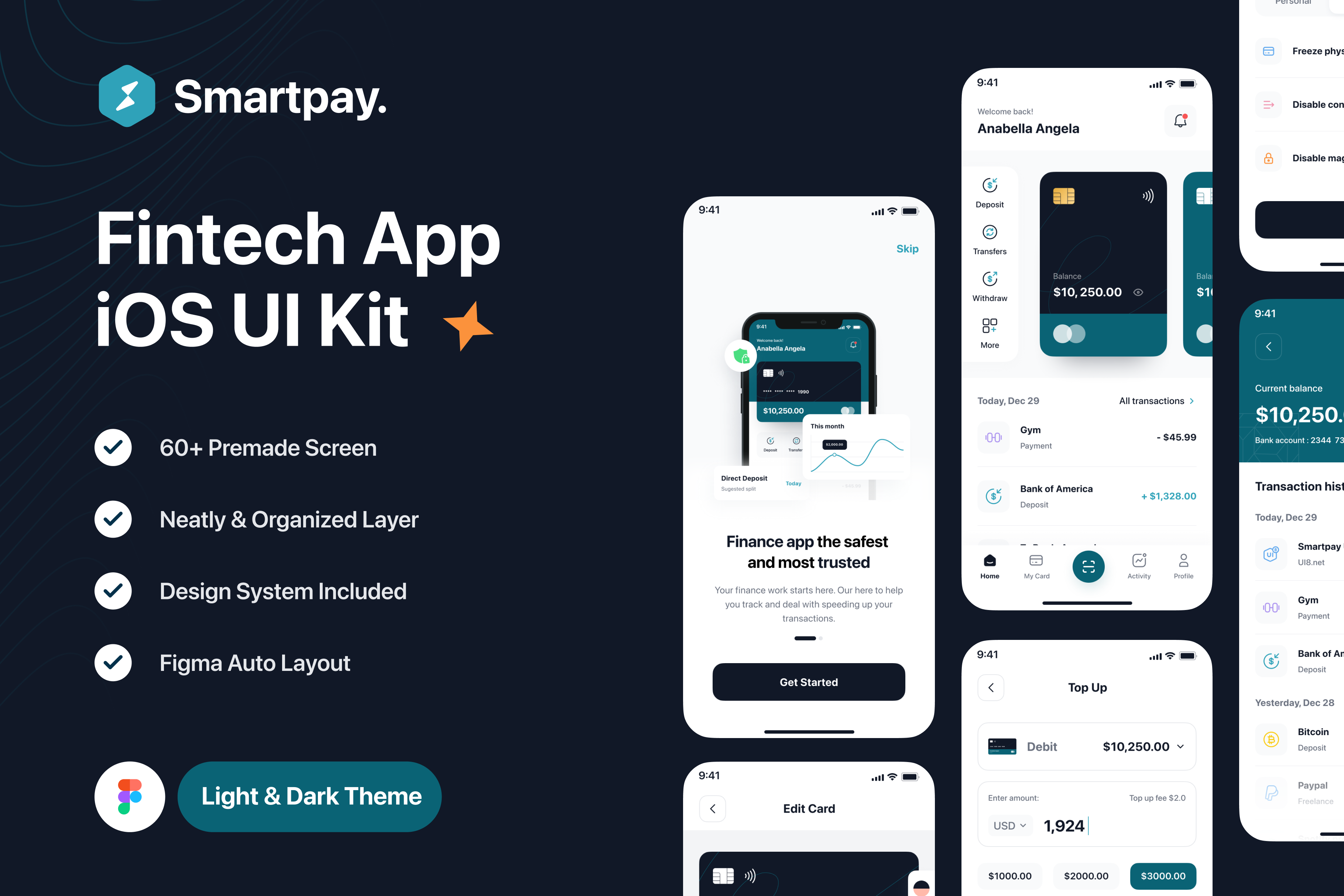 Smartpay - Fintech App iOS UI Kit