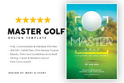 MASTER GOLF, a Flyer Template by What a Story