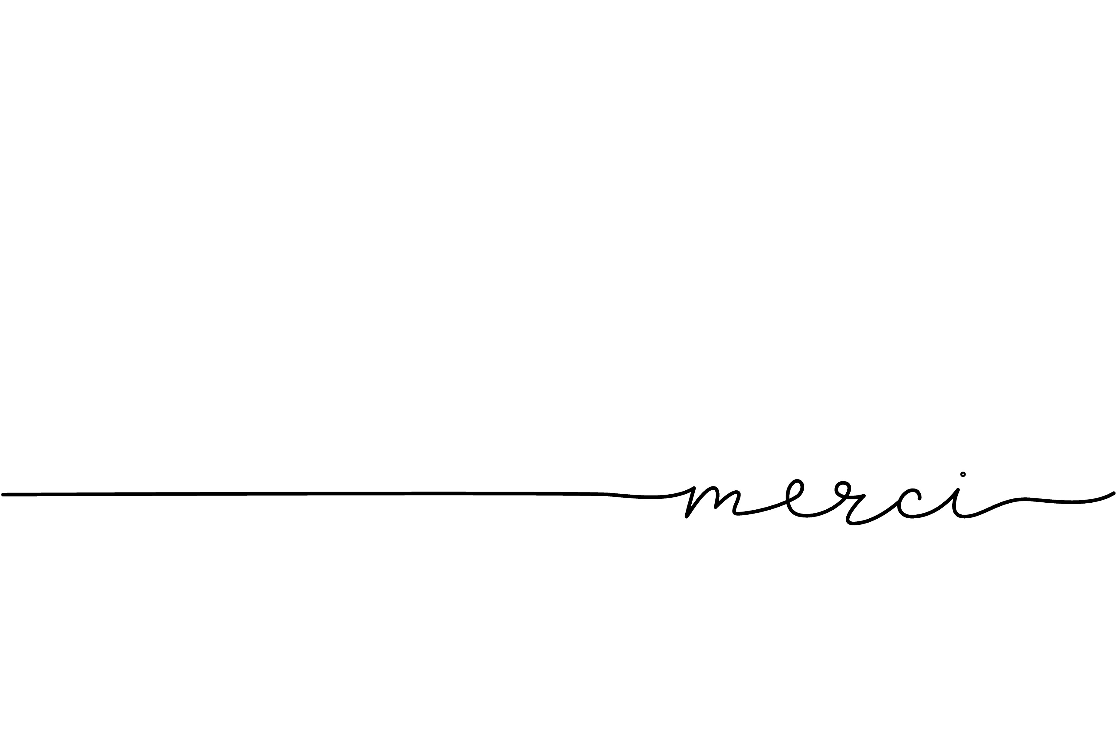 Merci word - continuous one line, a Texture Graphic by GraphiShop