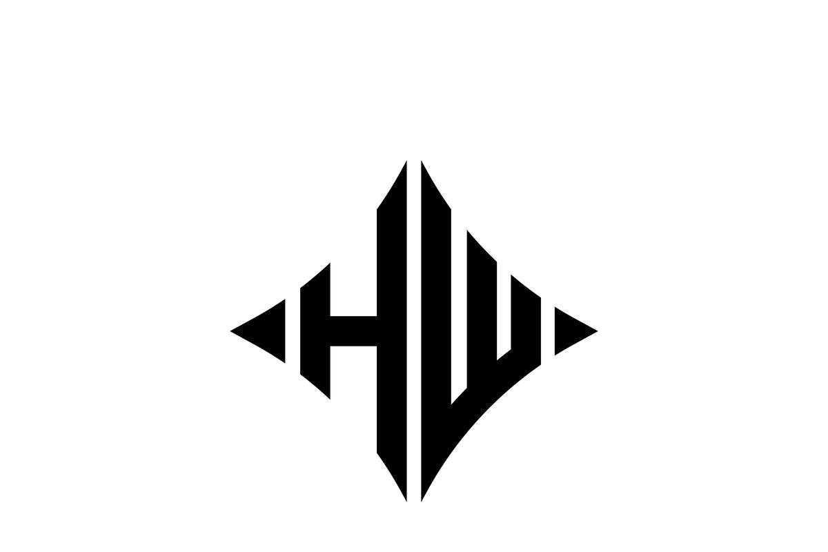 HW logo design vector template, a Branding & Logo Template by xcoolee