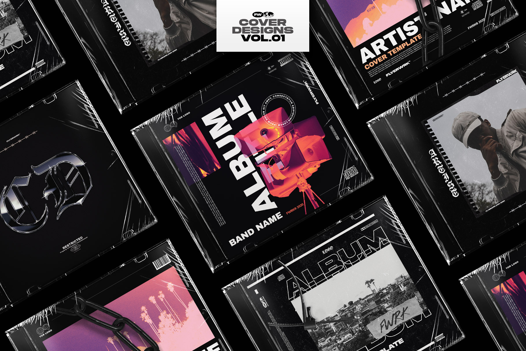 Cover Design Templates Vol.1, a Templates & Theme by FLYERWRK