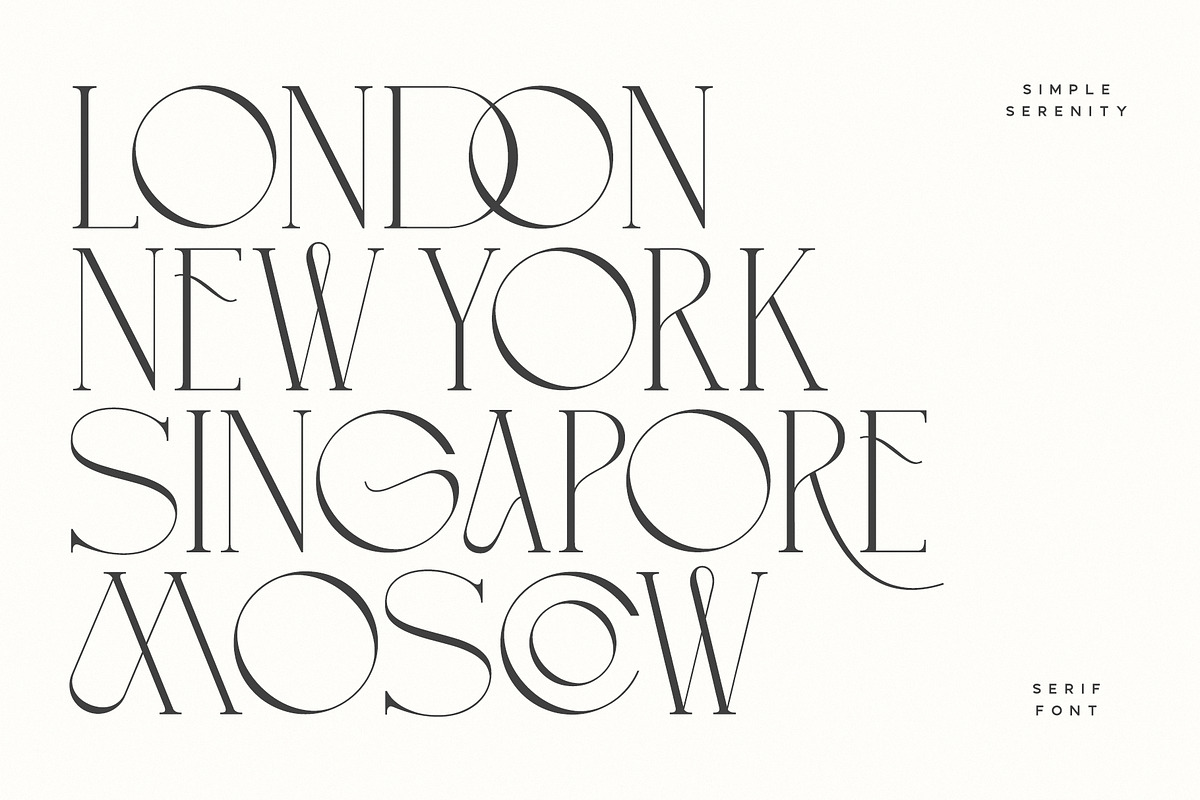Simple Serenity Serif & Script, a Serif Font by Sam Parrett