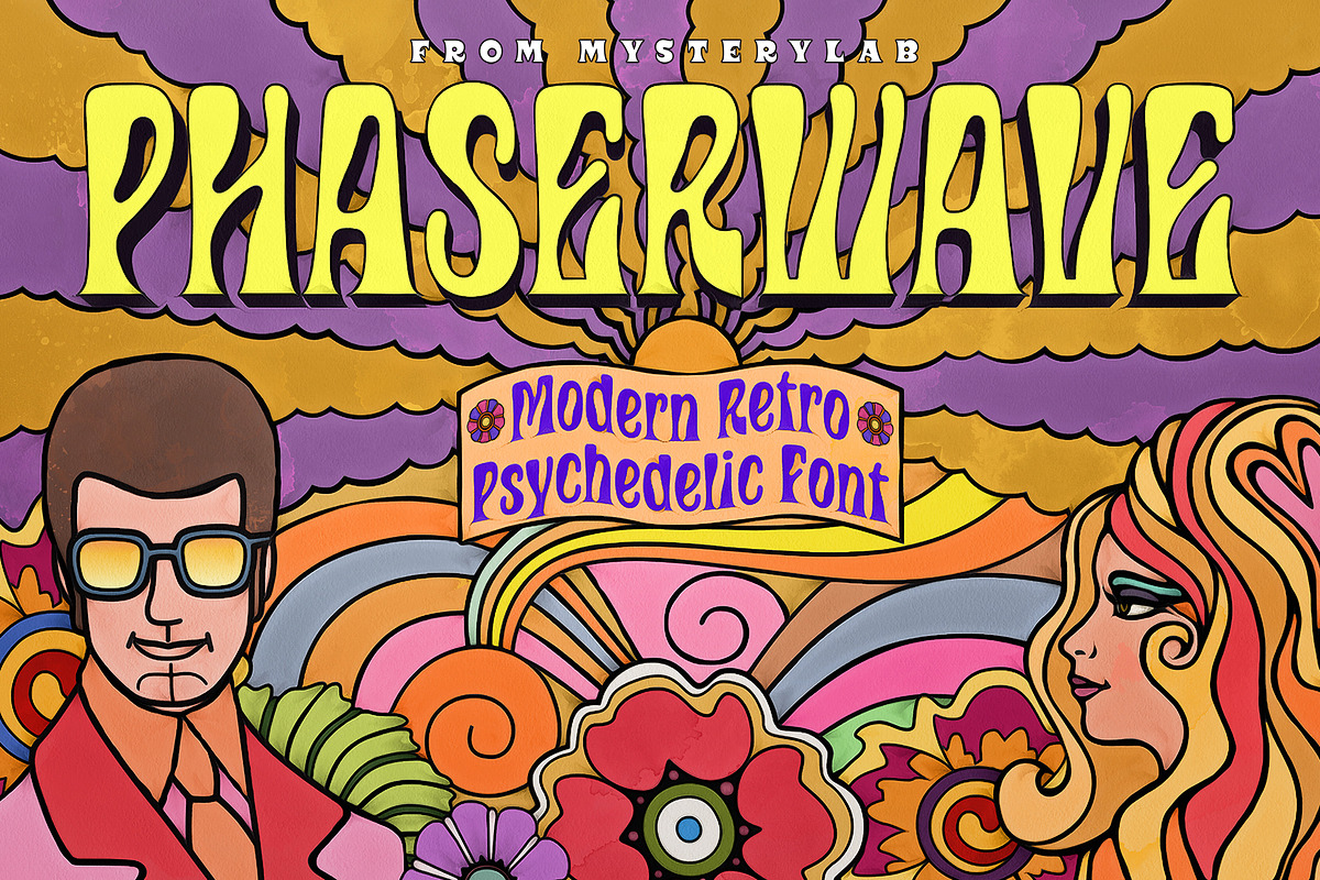 Phaserwave Psychedelic Font