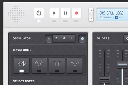 Minimal White UI kit, an UI Kit Template by Medialoot