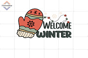 Retro Welcome Winter SVG