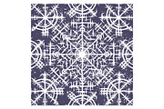 Scandinavian square viking pattern, a Pattern Graphic by LongQuattroArt