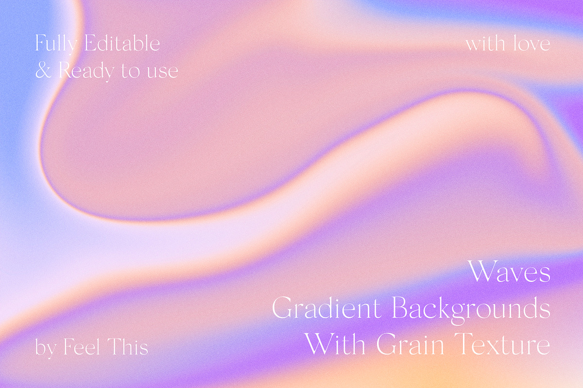 Waves Liquid Gradient Textures, an Object Graphic by Feel This