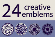 24 creative emblems, an Object Graphic by Ederella