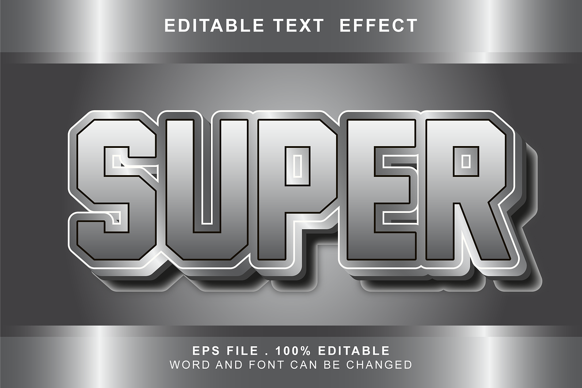 super text effect editable, a Plug-in Add-On by riotama85 | Creative Market