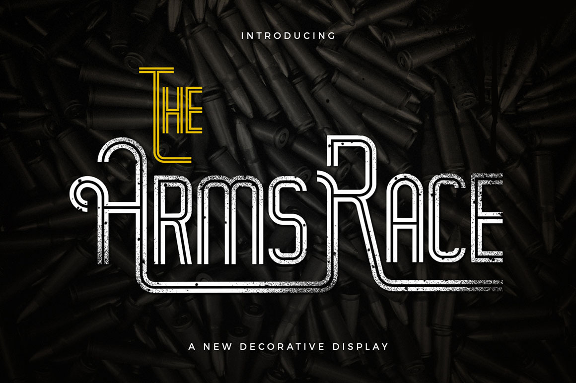 The Arm Race, a Font by TGIF.STD