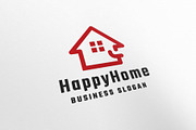 Happy Home Real Estate Logo, a Branding & Logo Template by Design_Planet
