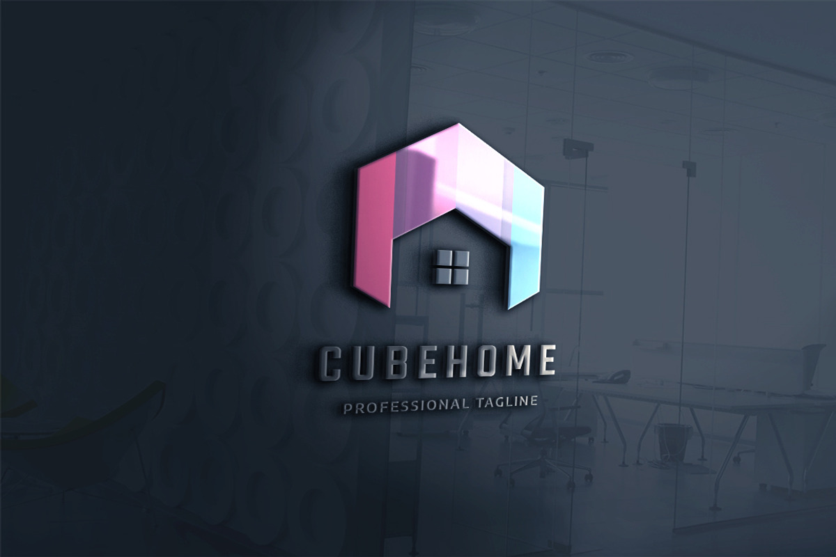 Cube Home Logo, a Branding & Logo Template by Design_Planet
