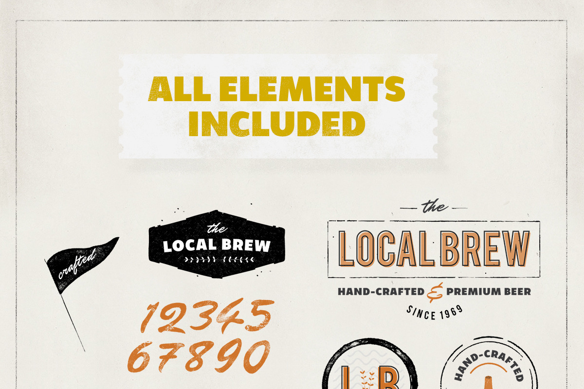 Vintage Logos & Badges: Local Brew, a Branding & Logo Template by ...