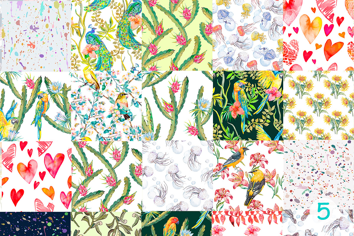 TOP 100 EPS patterns, a Pattern Graphic by Elizaveta