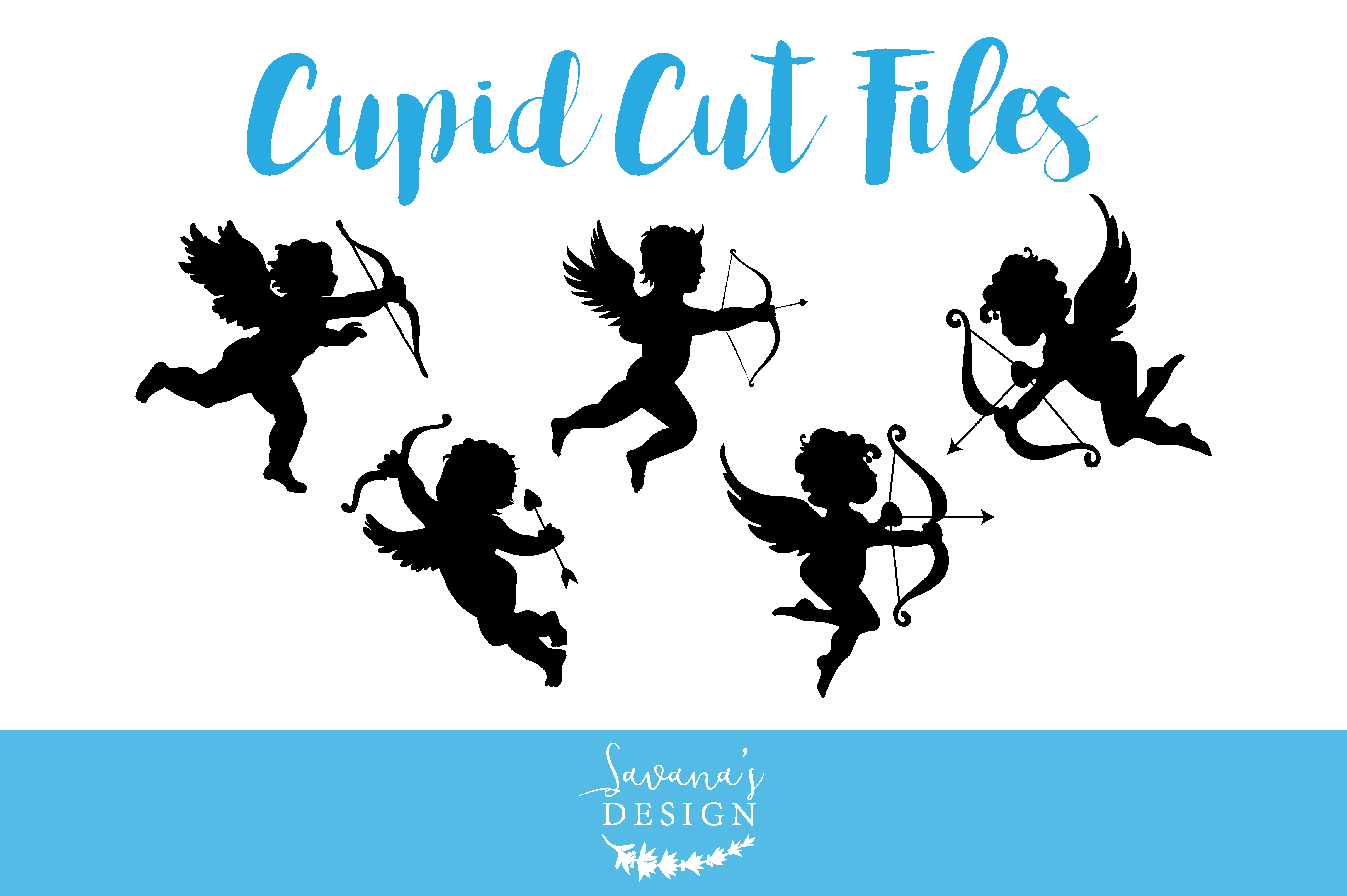 Cupid Cut Files SVG / EPS, a Decorative Illustration by SavanasDesign