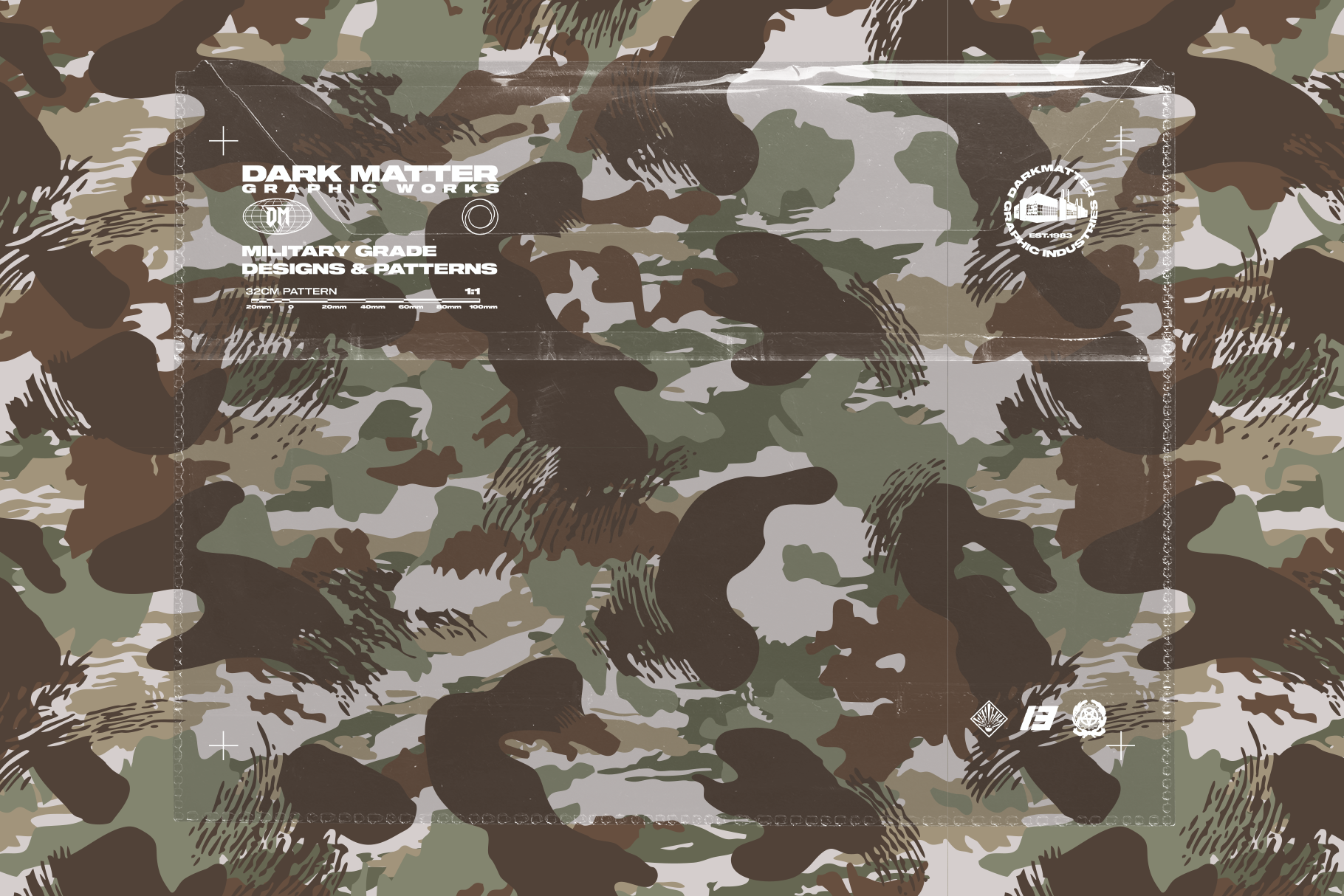 Seamless Woodland Camouflage Pattern, a Pattern Graphic by darkmatter ...