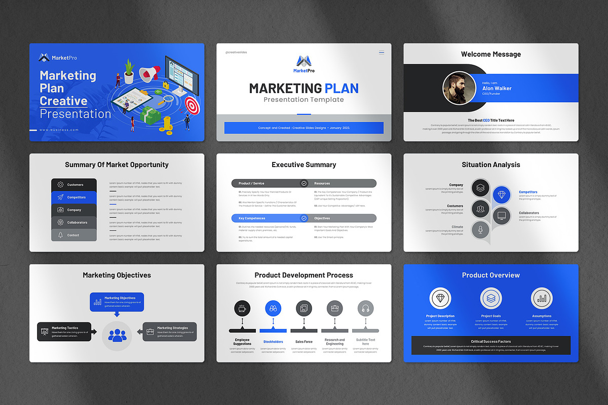 Marketing Plan Presentation Template, a Marketing Template by ...