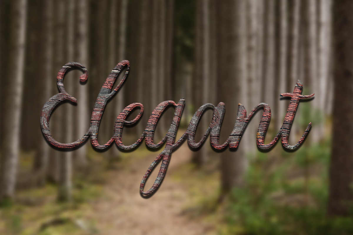 Wood Text Styles for Photoshop, a Layer Style Add-On by Creativenauts