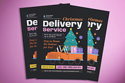 Christmas Delivery Service Flyer | Flyer Templates ~ Creative Market