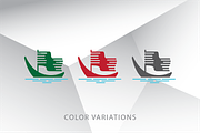 Flag Ship Logo Template, a Branding & Logo Template by Heavtryq Design