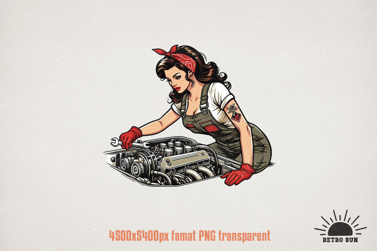 Retro Pinup Girls, an Object Graphic by GlitterCraft