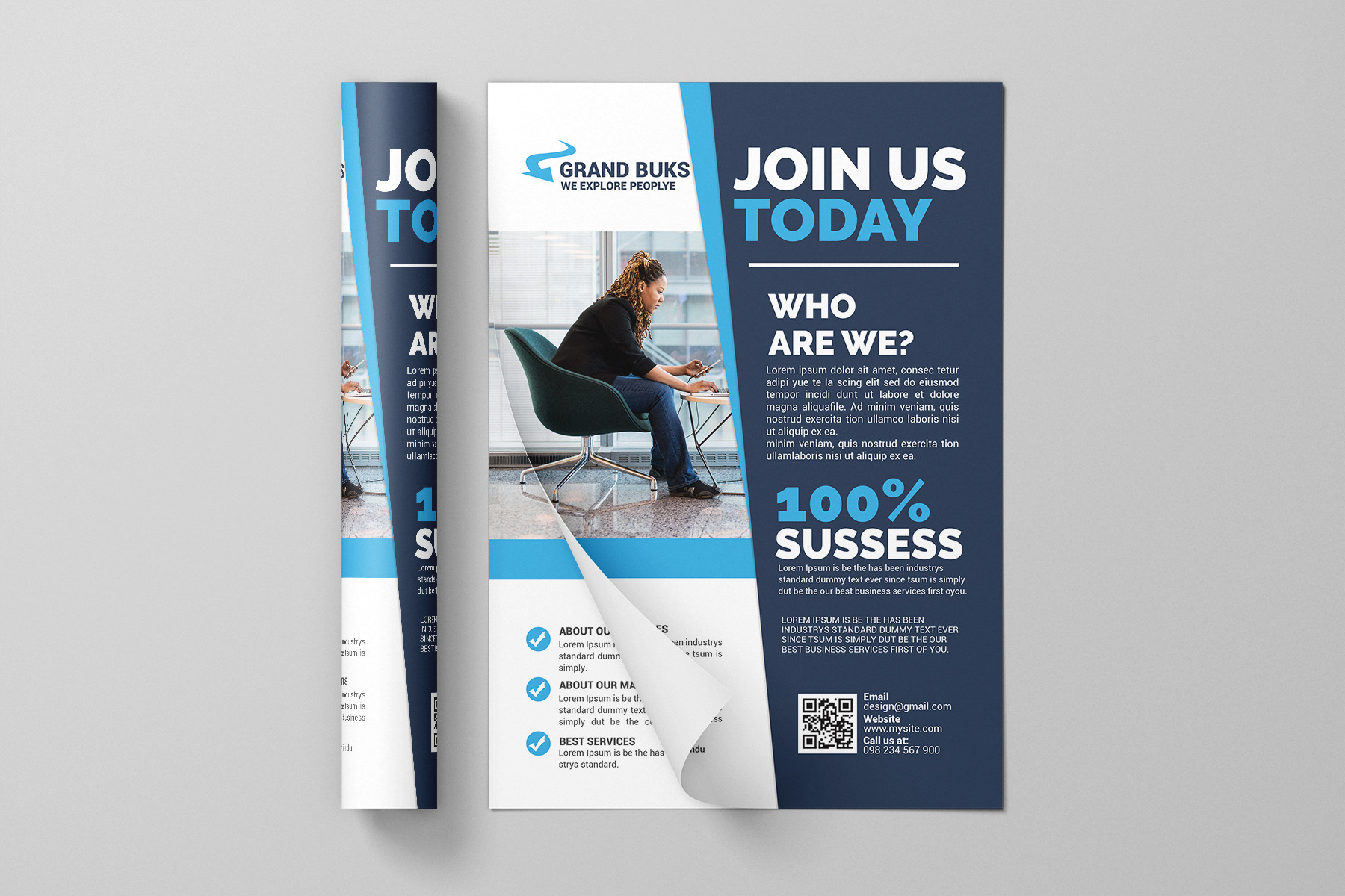 Recruitment Business Flyer, a Flyer Template by Design Up