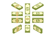 Isometric Paper Money, an Object Graphic by Graphic Warehouse ...