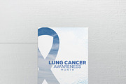 Lung Cancer Awareness Flyer Template, a Flyer Template by PresetHeroes