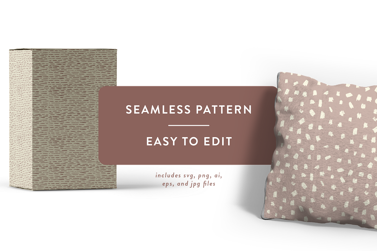 Simple Shapes Pattern, a Pattern Graphic by annakatecreates