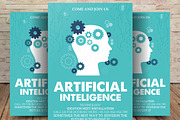 Artificial Intelligence Flyer, a Flyer Template by graphicforest