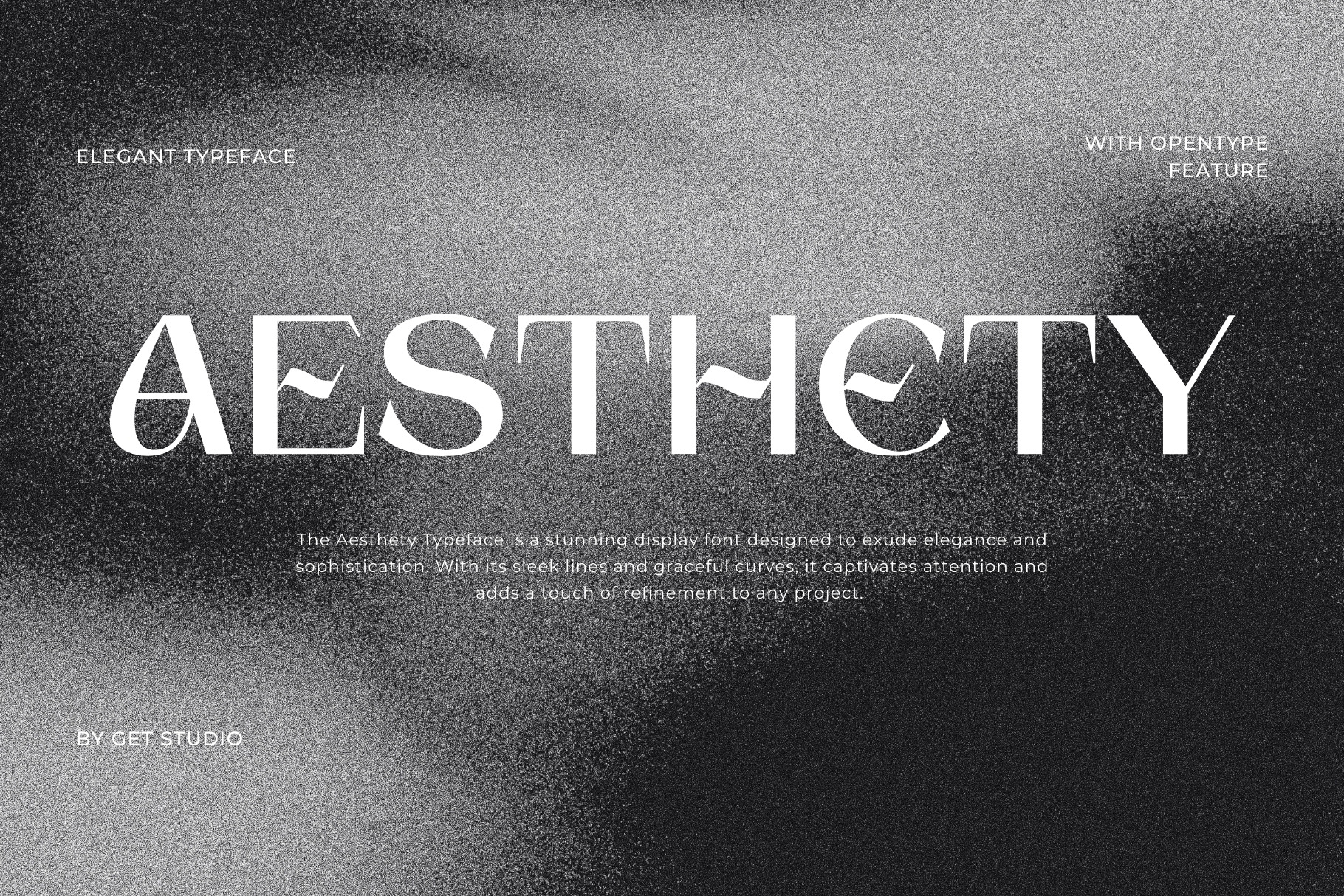 Aesthety Typeface, a Sans Serif Font by Get Studio