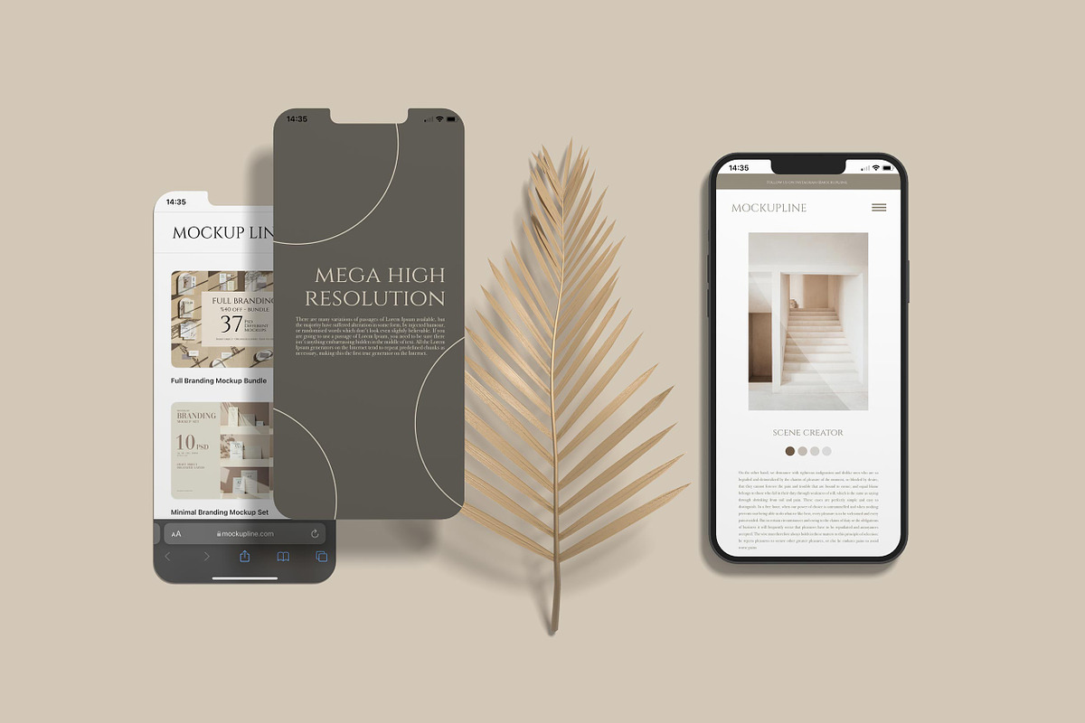 Minimal Scene Creator Mockup