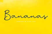 Bananas elegant script font