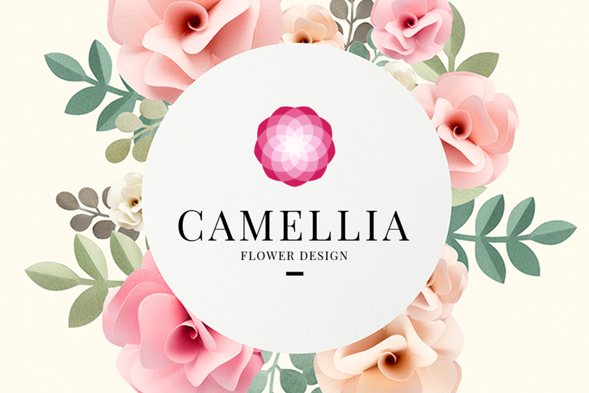 Flower Logo Camellia Logo beauty spa, a Branding & Logo Template by ...