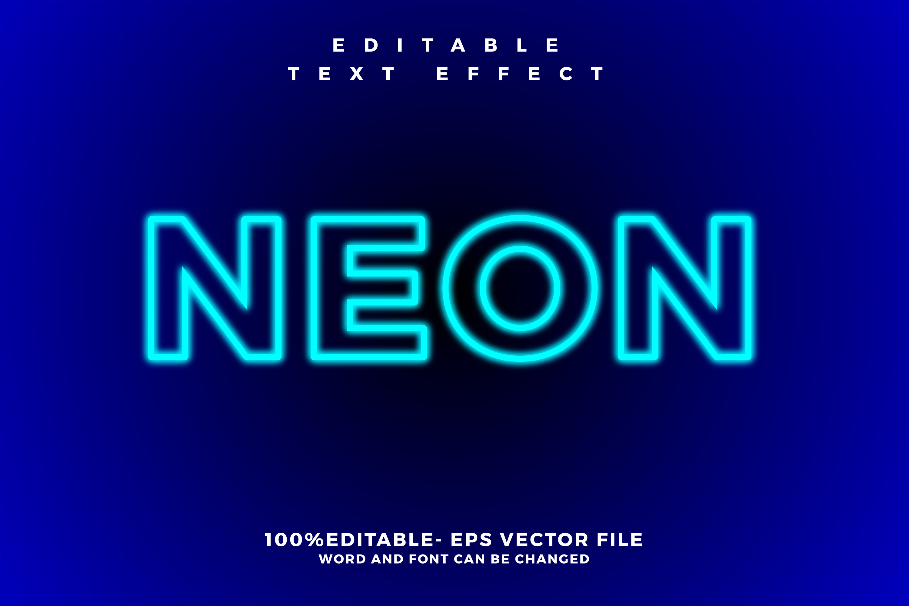 Neon glow editable text effect, an Action Add-On by juliawan | Creative ...