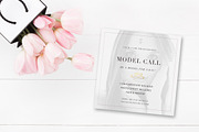 Model Call Template for PS + Canva, a Flyer Template by By Stephanie ...