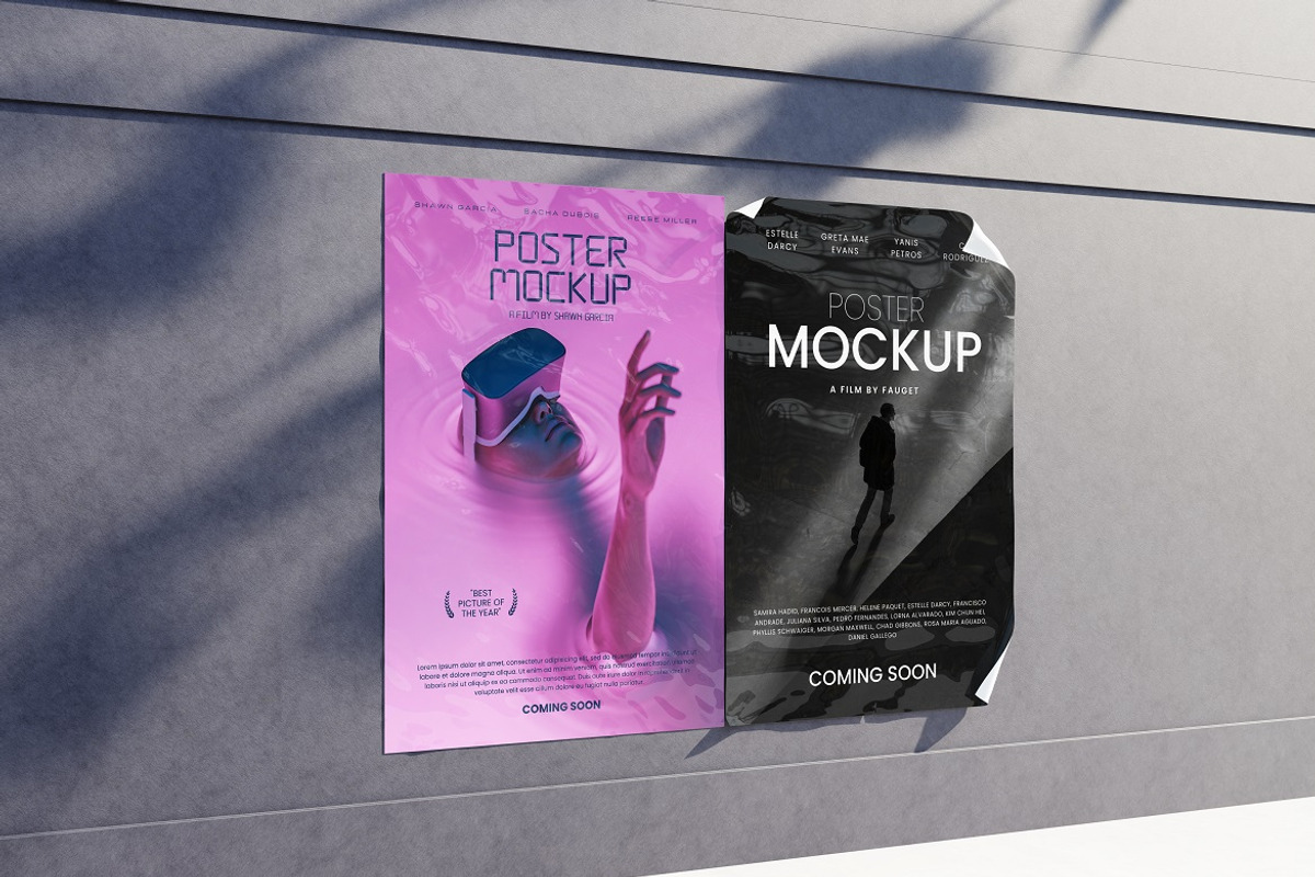 Film Poster Mockup, an Advertising Mockup by Momogi