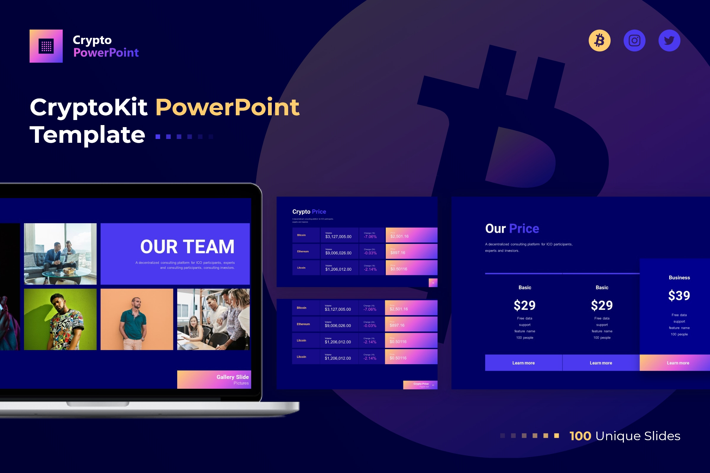 Crypto Powerpoint Template, a Presentation Template by TemplateZuu