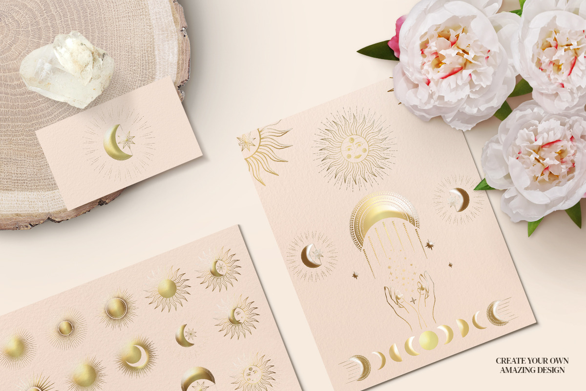 Magic Sun, Moon, Star, Constellation, an Illustration by Diana Kovach ...