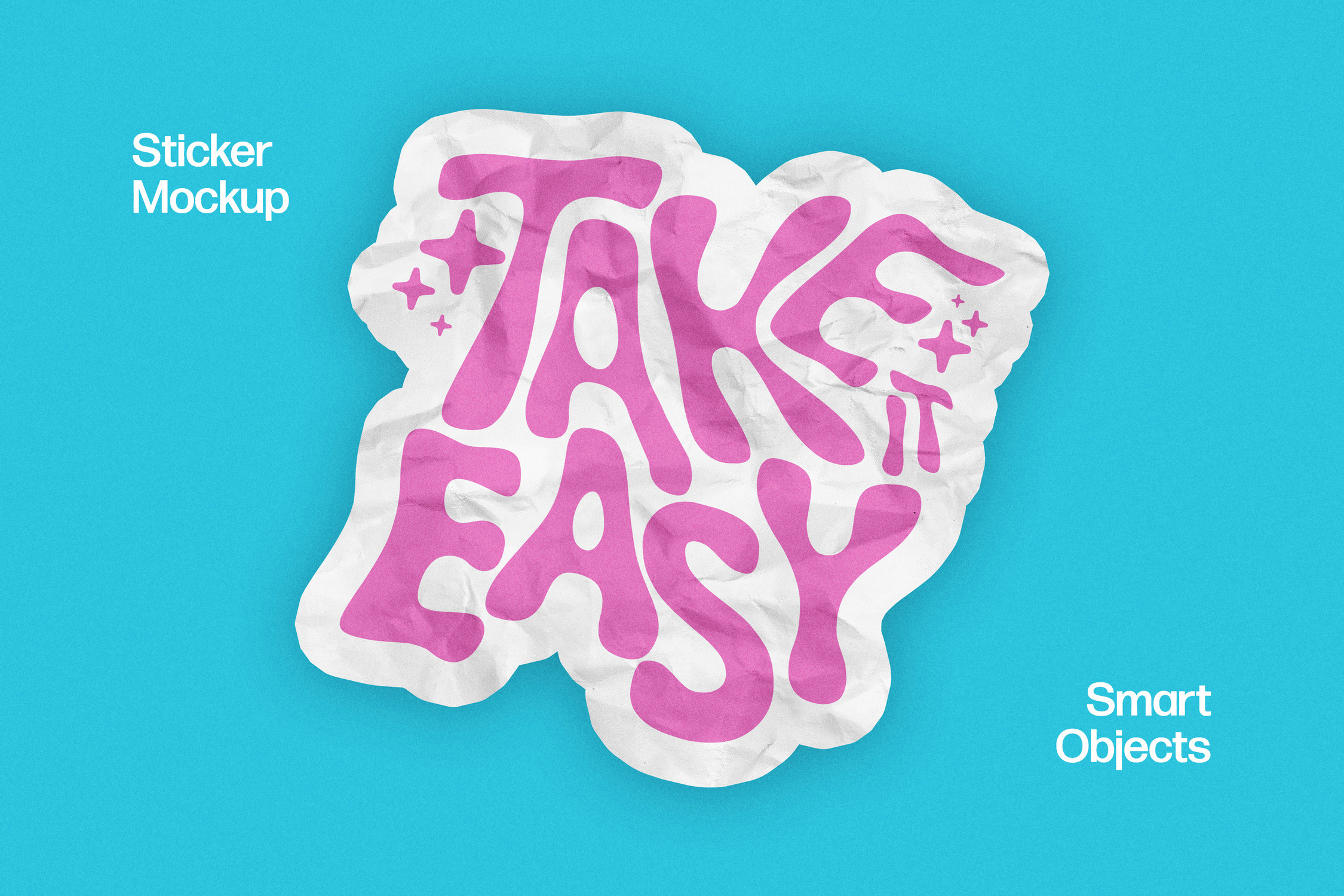 Wrinkled Paper Label Mockup, an Advertising Mockup by Design Squad