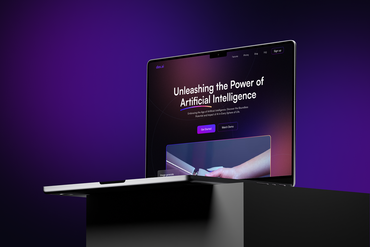 AI Full Website Design, an UI Kit Template by Ahmed Rubel